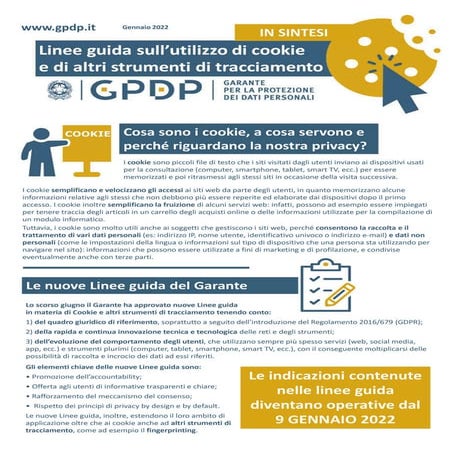 Linee guida GPDP su cookie e tracking | PDF