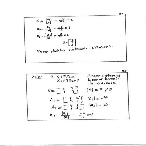Lineer cebir hafta5 | PDF
