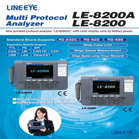 Lineeye le 82-a82_cataloge Multi Protocol AnalyzerLE-8200A | PDF
