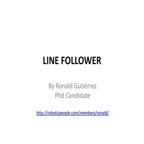 Line follower | PPTX