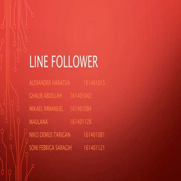 Line follower | PPTX