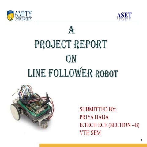 line following robot ppt