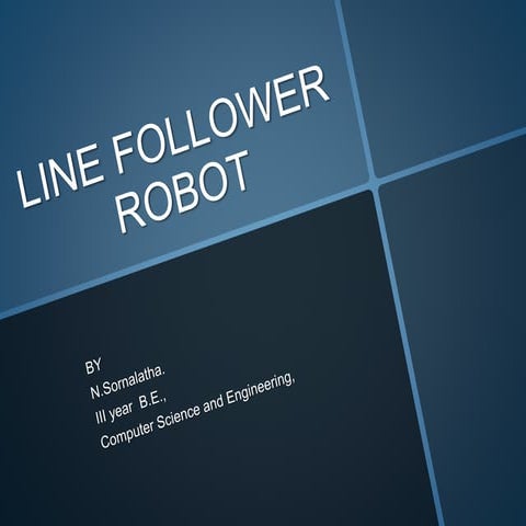 Line follower robot | PPTX