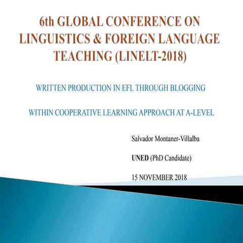 Written production in EFL through blogging and cooperative learning at ...