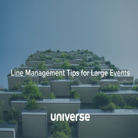 Line Management Tips for Large Events | PPT