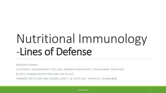 First line of defense ( barrier mechanisms) | PPT