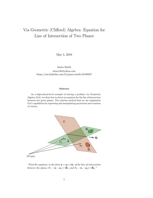 "Rotation of a Rotation" via Geometric (Clifford) Algebra | PDF