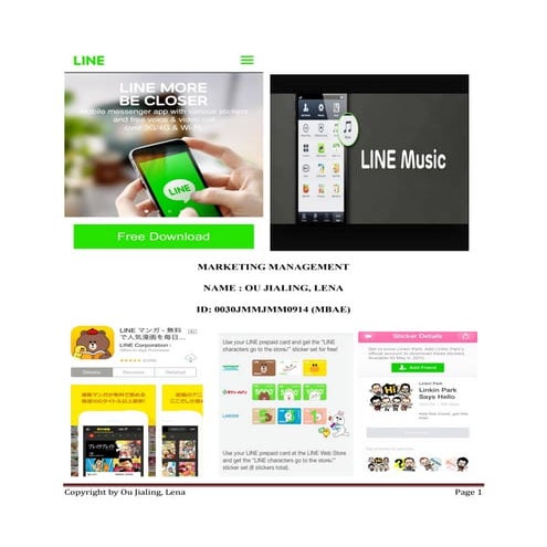 Line Plus Marketing Management | PDF