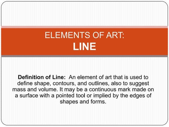 Element of Art - Line | PPT