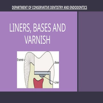 Liner Bases & Varnishes | PPTX