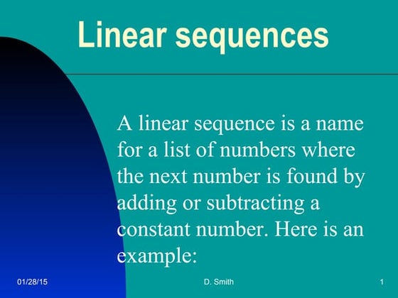 Sequences | PPT