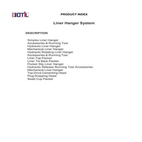 Liner hanger design and operations | PDF