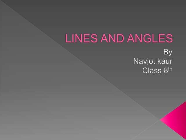 Angles class 5 | PPTX