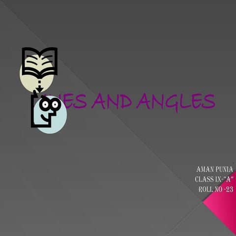 Lines and Angles for primary class students | PPTX