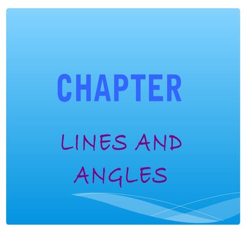 Lines and Angles | PPT