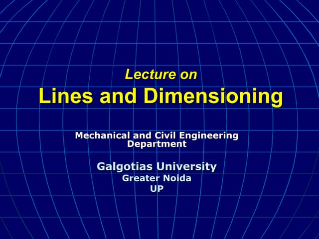 Types of Technical & Engineering Drawing Lines and Their Uses | PDF