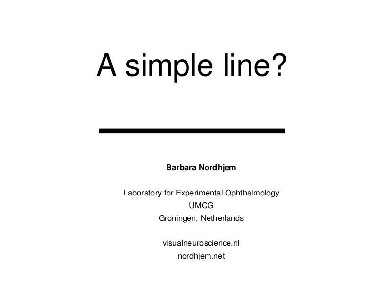 A simple line?