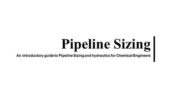 Basics of two phase flow (gas-liquid) line sizing | PDF