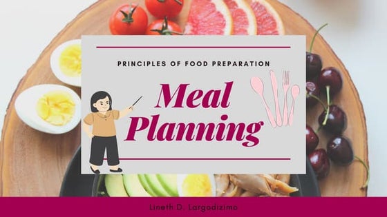 Planning meals with the multimix principle | PPT