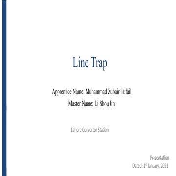 Wave trap in 500 kV AC Grid and Substations.pptx