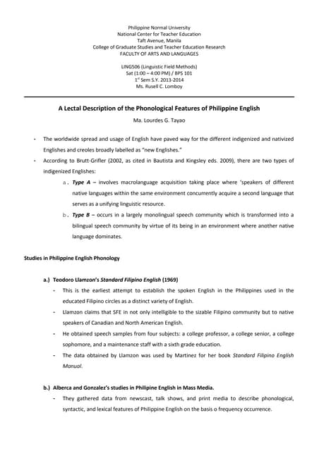 Morphology of tagalog | PPTX
