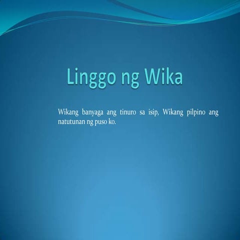 Linggo ng wika | PPTX
