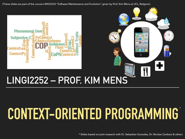Context Oriented Programming Ppt