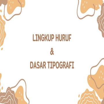 Tipografi adalah seni dan teknik mengatur huruf dalam ruang visual ...
