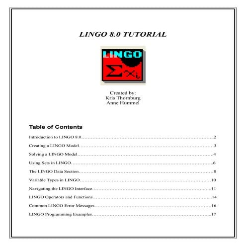 Lingo | PDF | Programming Languages | Computing