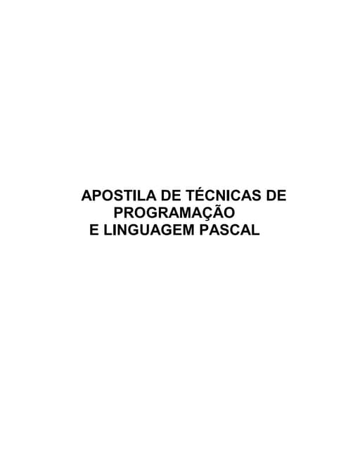 Pascal Programming Session 1 Ppt