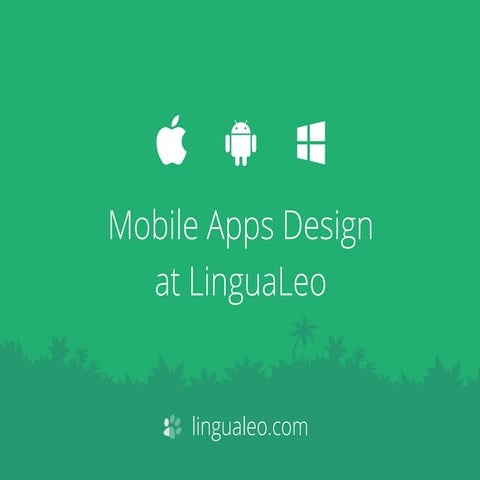 Mobile Apps Design at LinguaLeo | PDF
