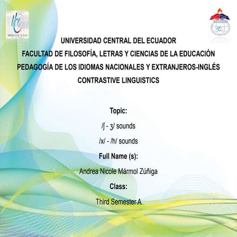 /ʃ/ - /ʒ/ sounds and /x/ - /h/ sounds | PPTX