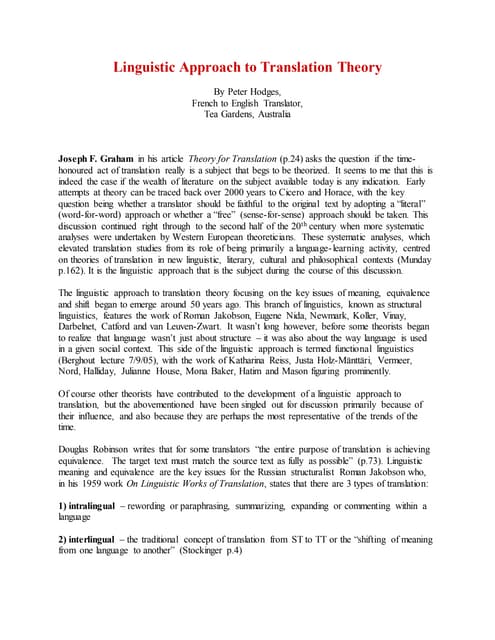 THE ROLE OF TRANSLATOR: visibility, ethics and sociology | PPTX