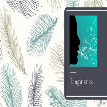 Linguistics 101 | PPTX