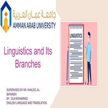 Linguistics and Its Branches.pptx