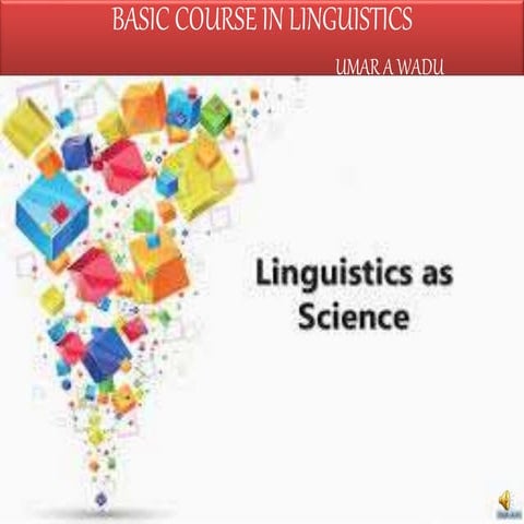 Linguistics as science | PPTX