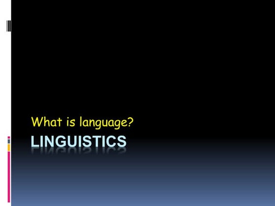 Characteristics and features of Language | PDF