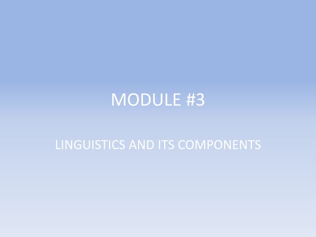 Introduction to syntax | PPTX