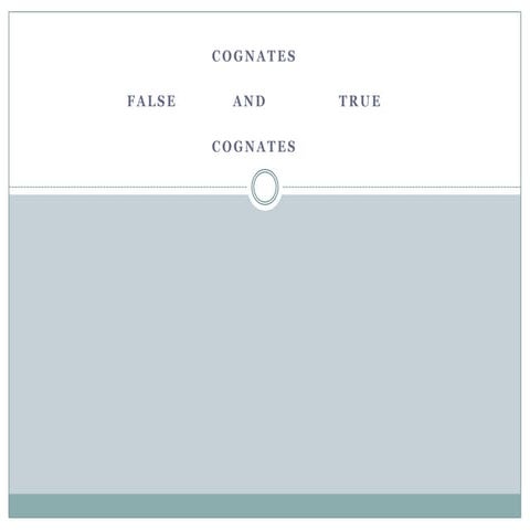 True and false cognates ENGLISH-SPANISH | PPTX