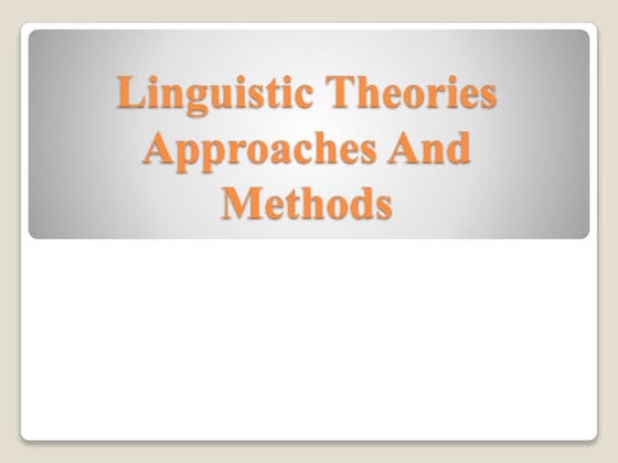 Linguistic Features & Functions | PPT