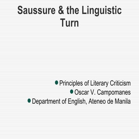 Linguistic turn plc v | PPT