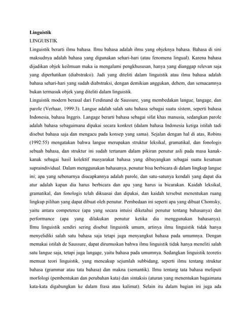 Makalah Fonologi Fonetik dan Fonemik | DOCX