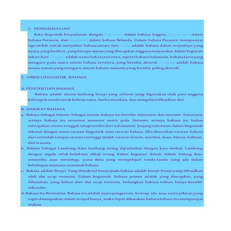 Linguistik umum | PDF