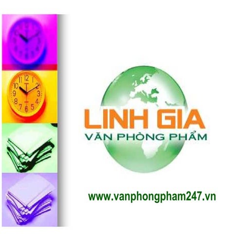 Slide giới thiệu Văn phòng phẩm Linh Gia | PPT