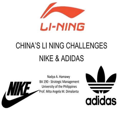 Li ning Challenges Nike & Adidas | PPTX
