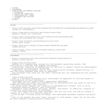 Technical Writing Using Latex