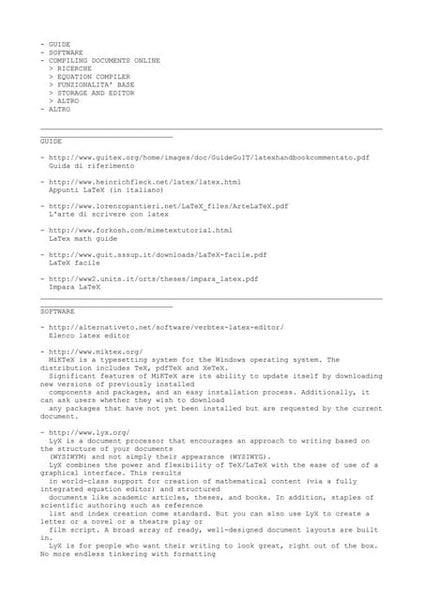 Technical Writing Using Latex