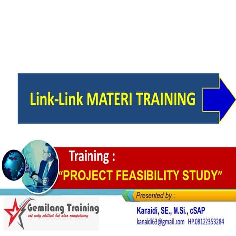 Link-link Materi Training "PROJECT FEASIBILITY STUDY" | PPTX