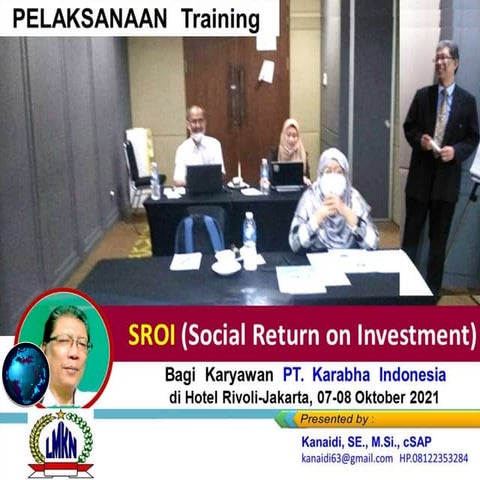 Merancang dan Mengevaluasi Indikator Keberhasilan CSR _Training "CSR & COMMUNITY DEVELOPMENT_ISO ...