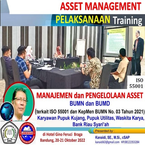 PELAKSANAAN + Link-link MATERI Training _"Effective ASSET MANAGEMENT" di BUMN & BUMD. | PPTX
